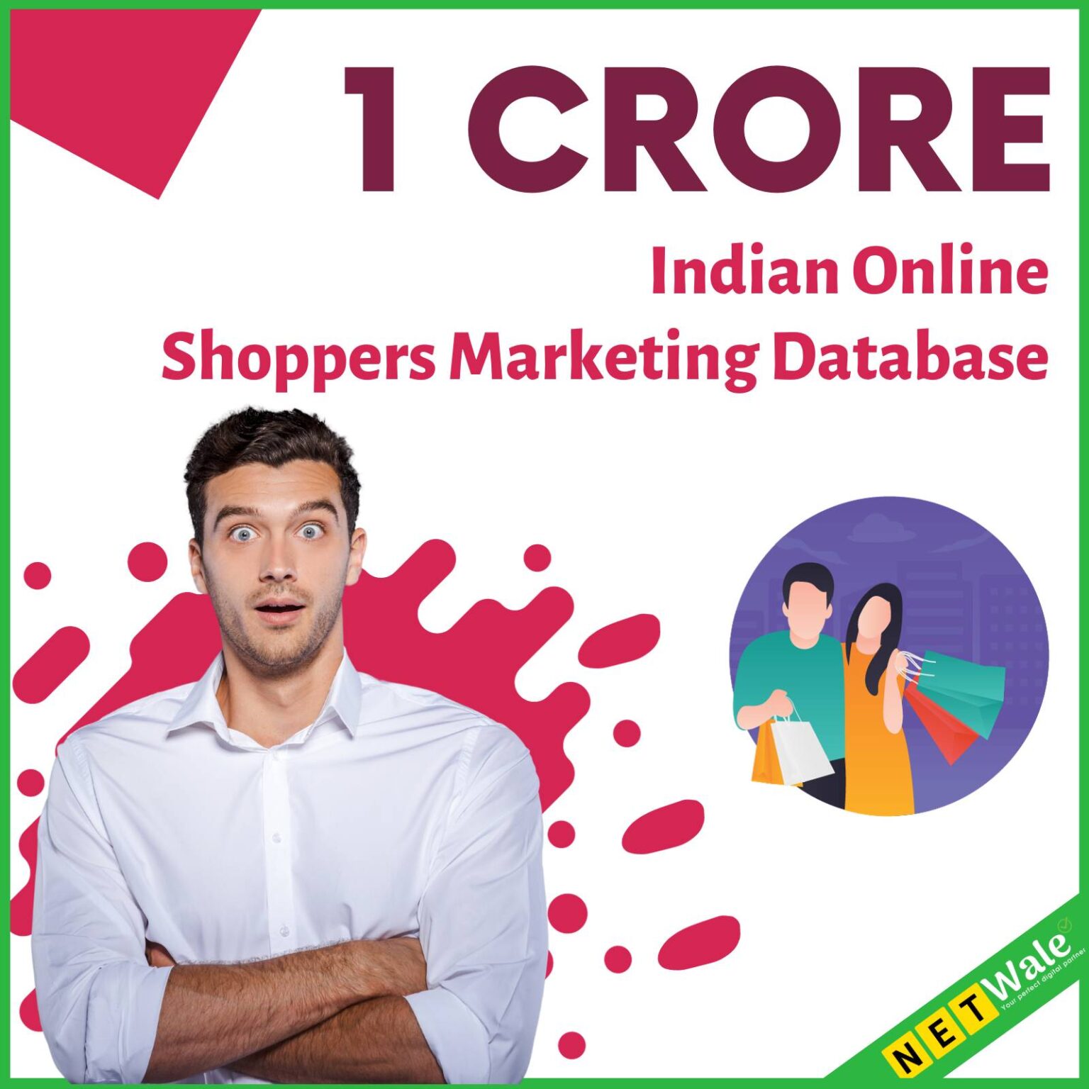 1 Crore Indian Online Shoppers Marketing Database - Netwale.com