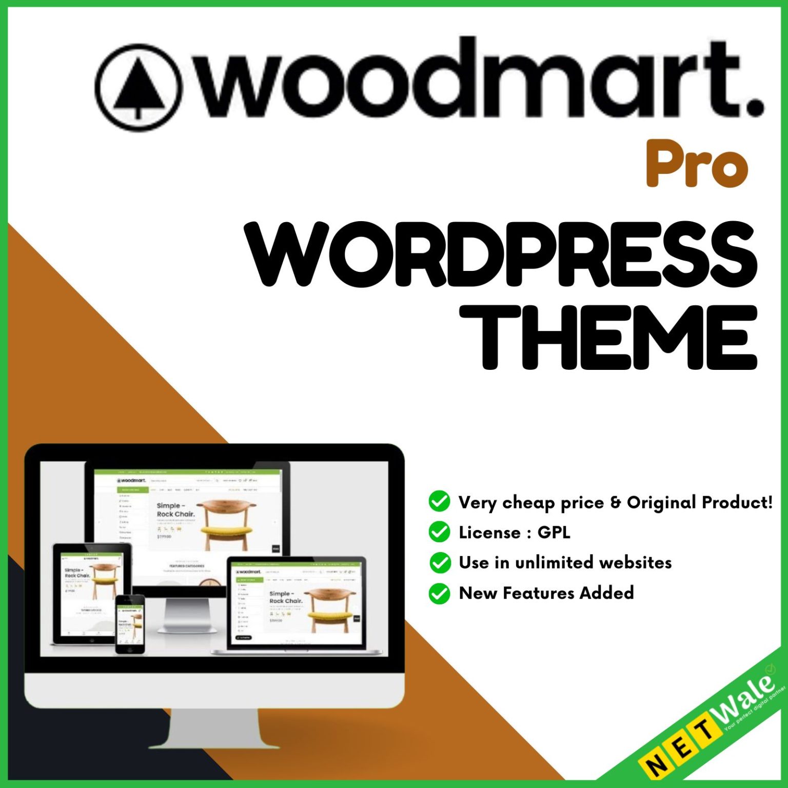 WoodMart Premium WordPress GPL Theme - Netwale.com
