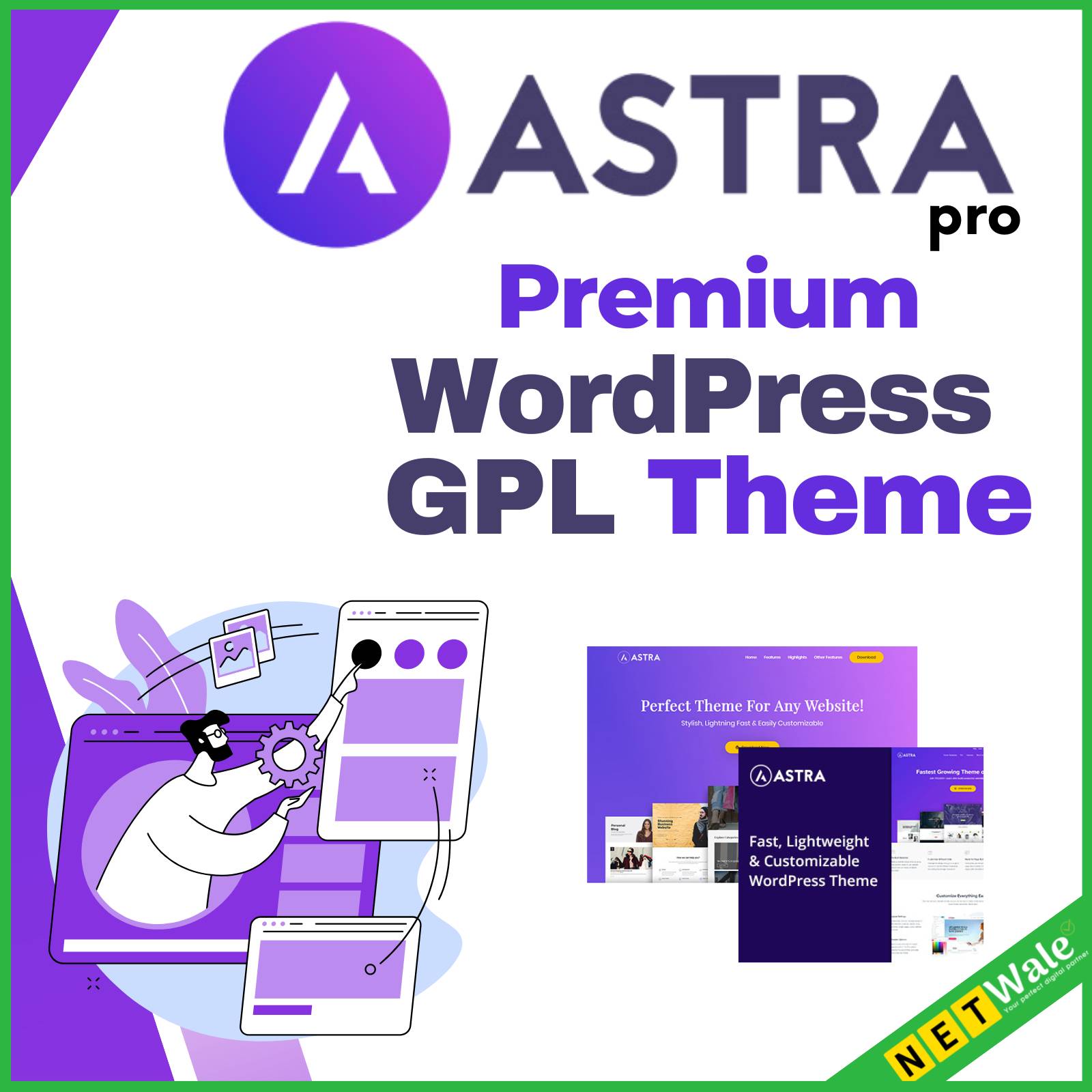 Astra Pro Premium WordPress GPL Theme Netwale
