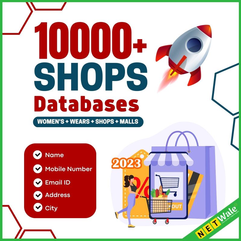 1 Crore Indian Online Shoppers Marketing Database - Netwale.com