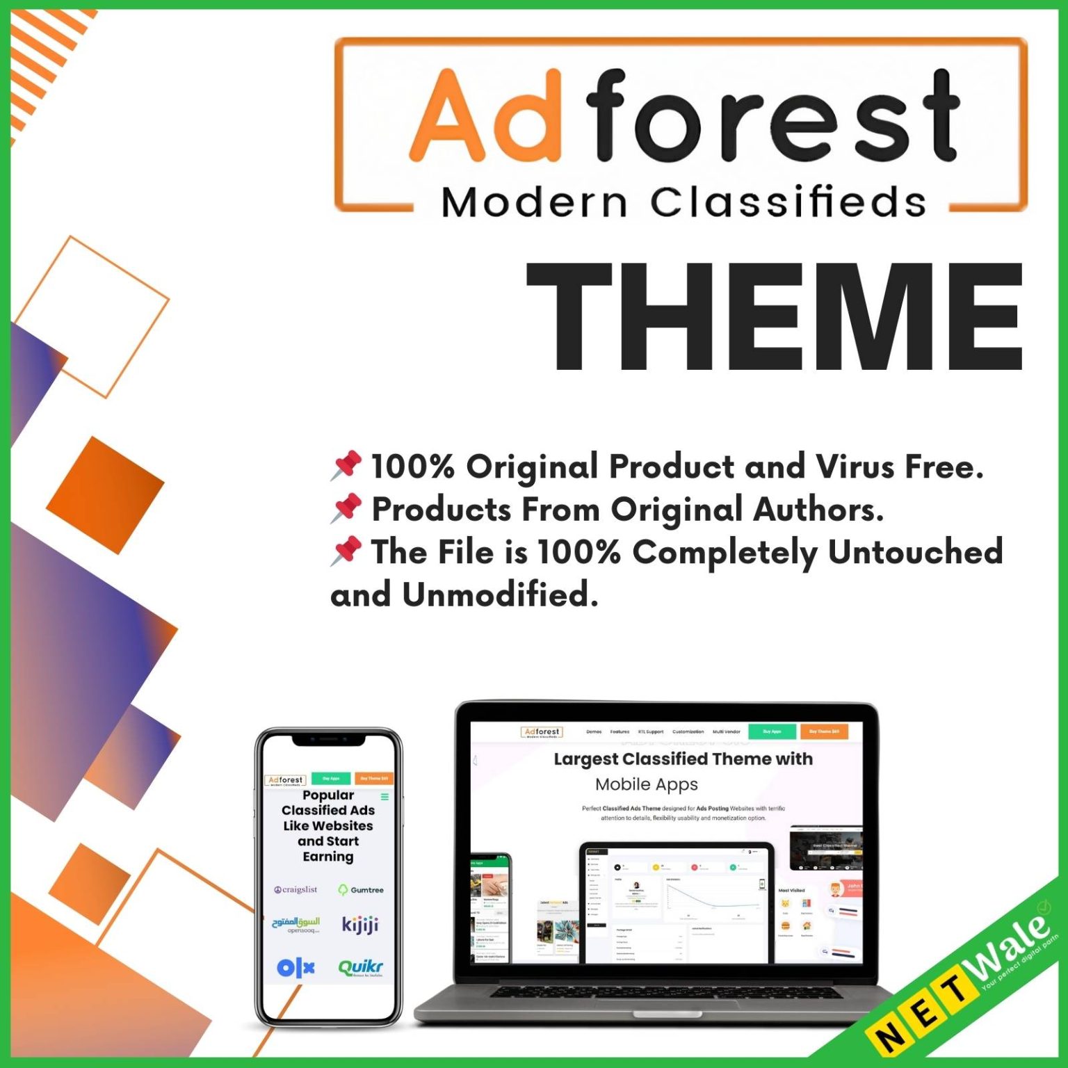AdForest Modern Classifieds Theme - Netwale.com