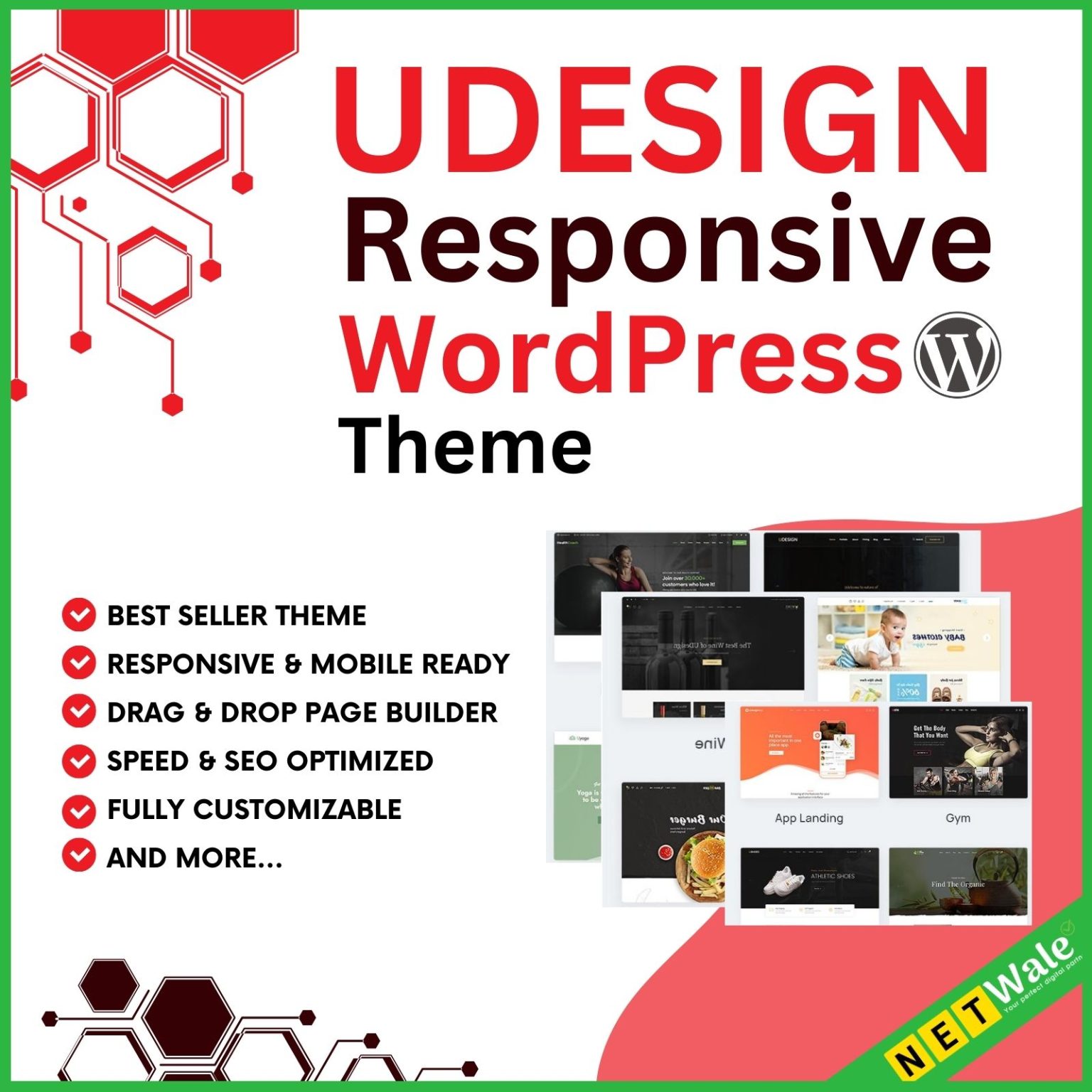 UDesign – Responsive WordPress Theme - Netwale.com