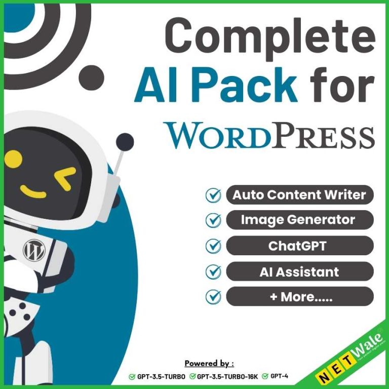Complete AI Pack for WordPress - Netwale.com