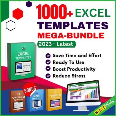 1000+ Excel Templates Mega Bundle - Netwale.com