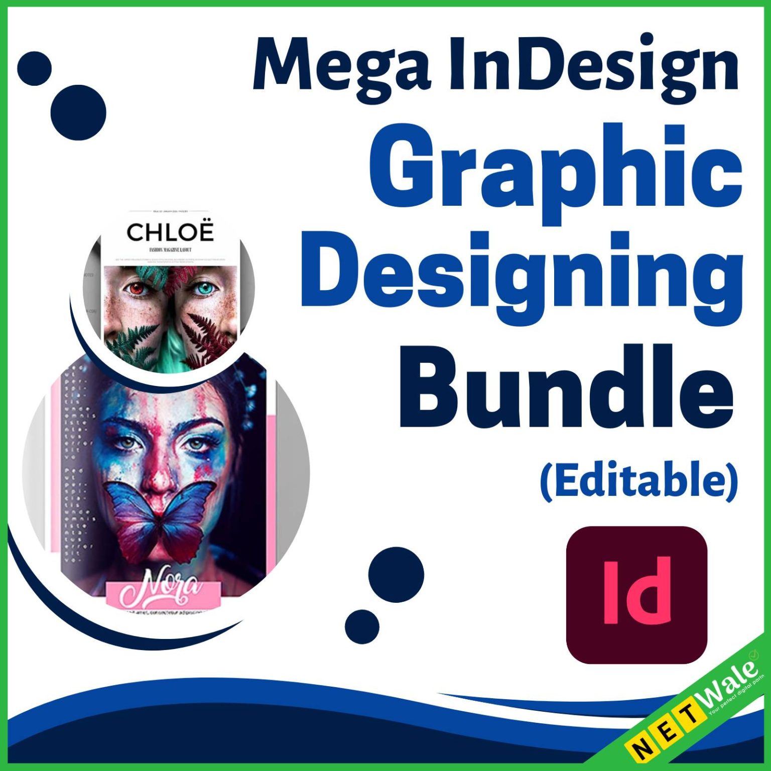 Mega InDesign Graphic Designing Bundle - Netwale.com