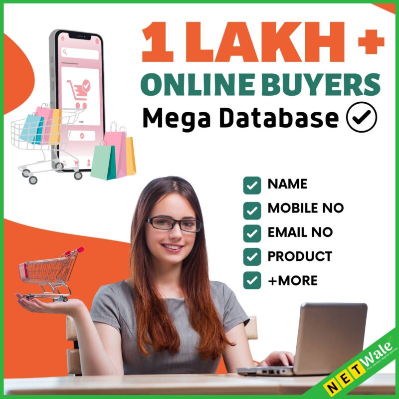 1 Crore Indian Online Shoppers Marketing Database - Netwale.com