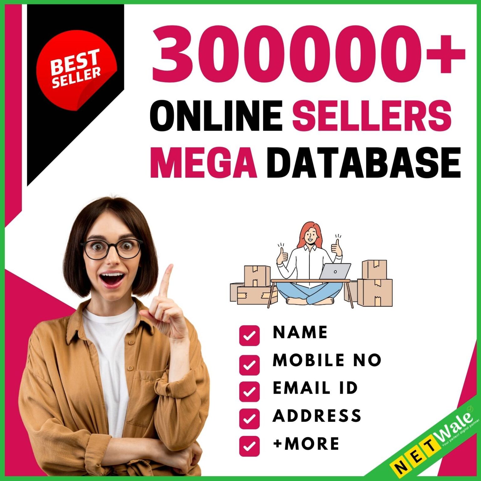 300000+ Online Sellers Mega Database - Netwale.com