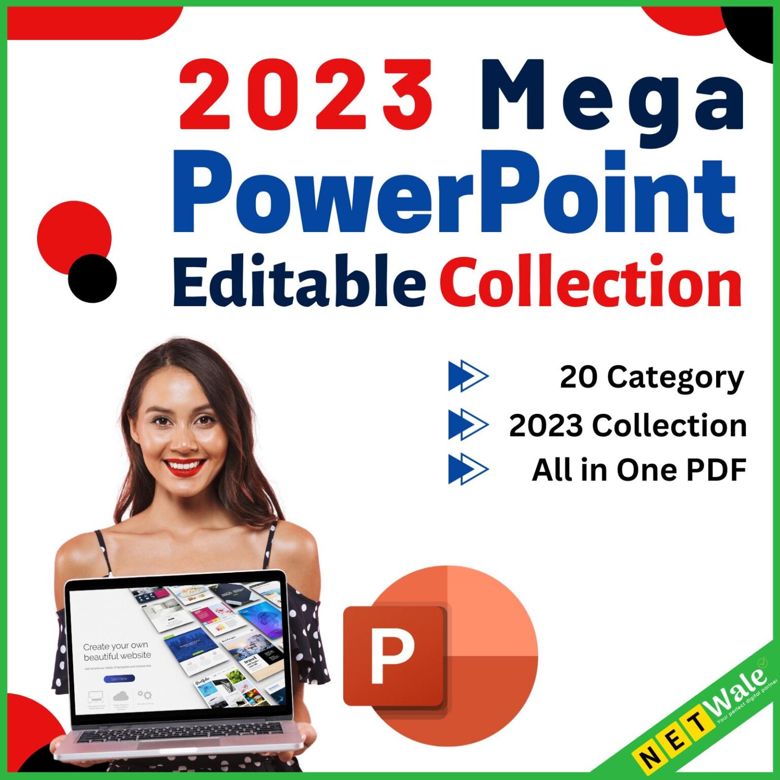 2023 Mega PowerPoint Editable Collection - Netwale.com