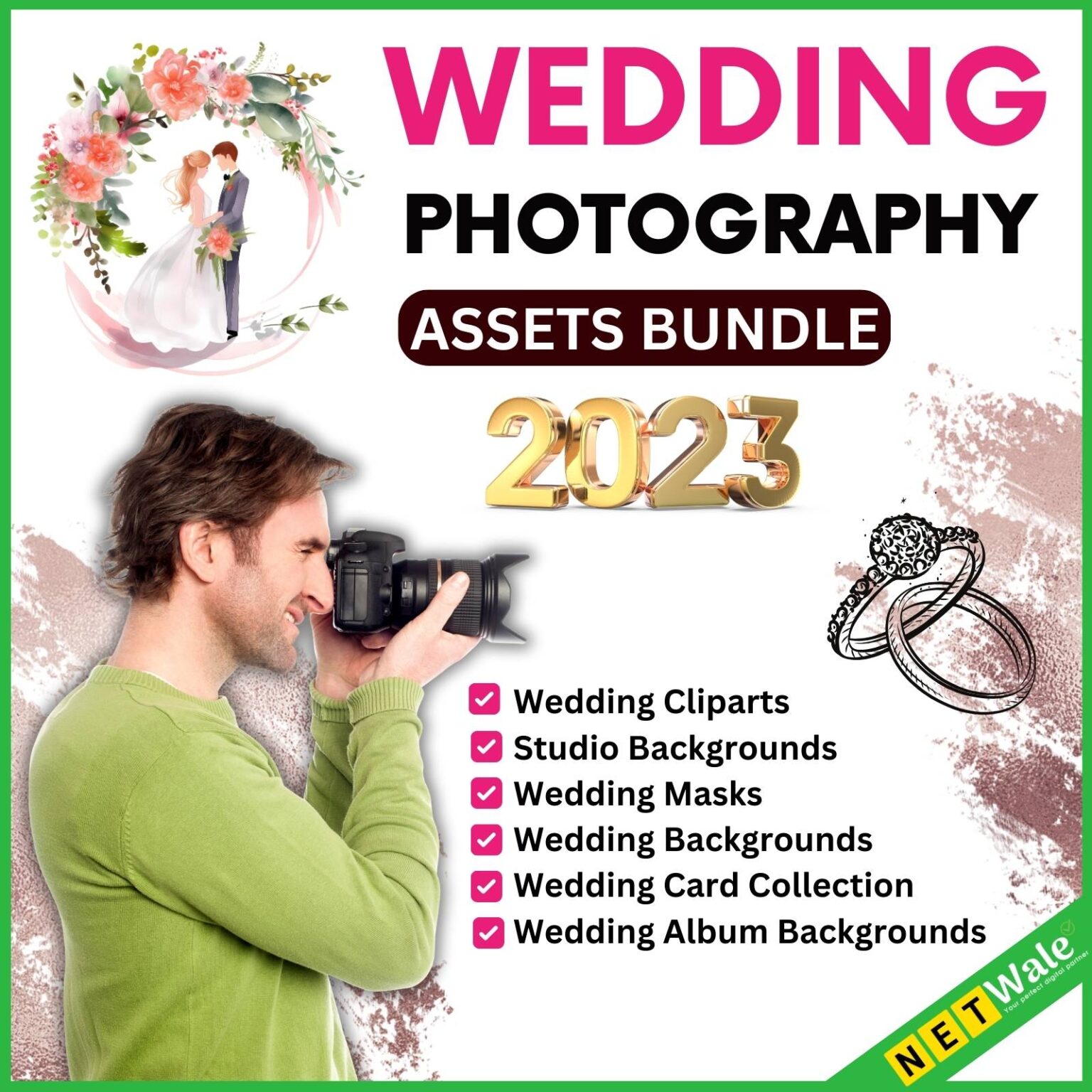 Wedding Photography Assets Bundle - 2023 - Netwale.com