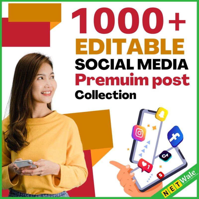 1000+ Editable Social Media Premium Post Collection - Netwale.com