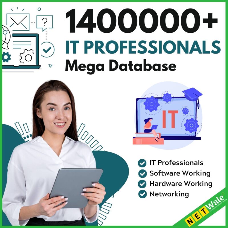 1400000+ IT Professionals Mega Database - Netwale.com