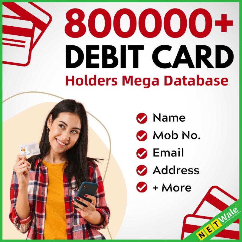 800000+ Debit Card Holder Mega Database - Netwale.com