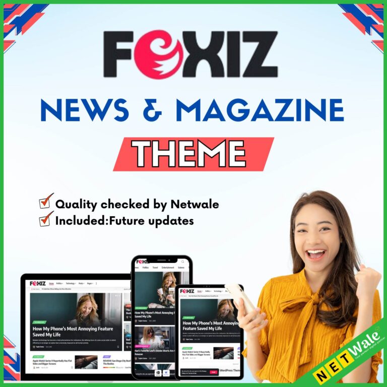 Foxiz - News and Magazine Theme - Netwale.com