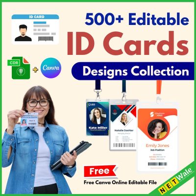500+ Editable ID Card Designs - Netwale.com