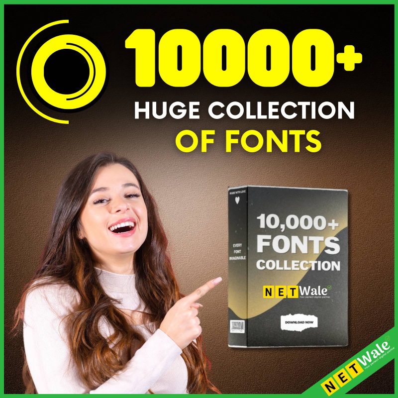 10000+ Huge Collection of Fonts - Netwale.com