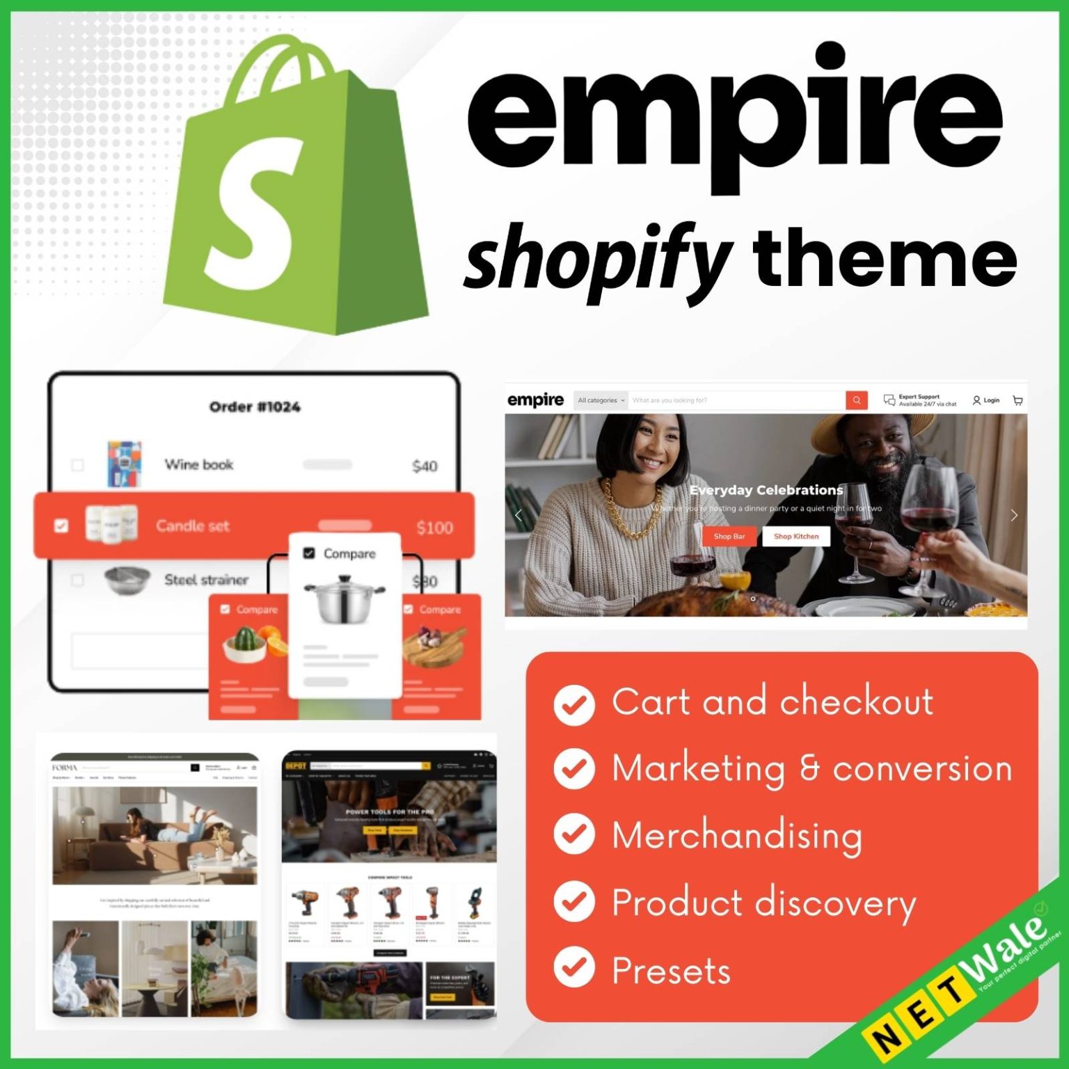 Empire Shopify Theme - Netwale.com